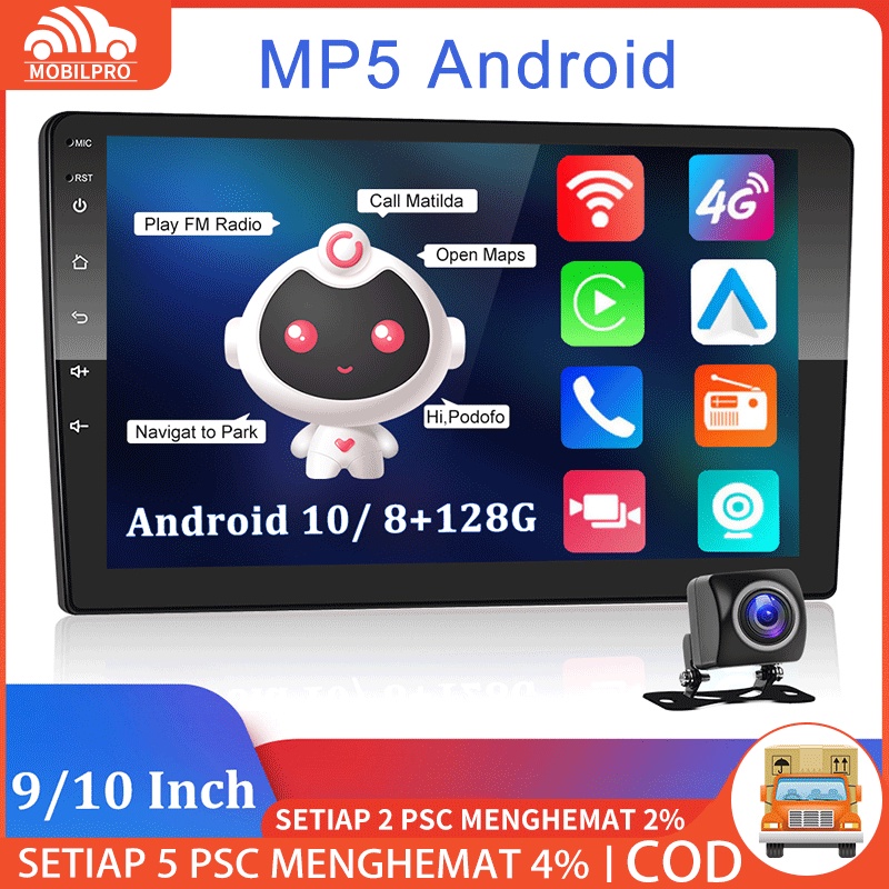 Jual 7 /9 /10 Inch Car Android 12 Navigasi 2+32G/4G+32G IPS Screen Head Unit For TOYOTA Daihatsu ...
