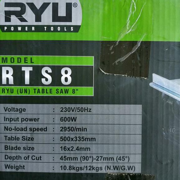 Jual Mesin Gergaji Meja Tablesaw Table Circular Saw Potong Kayu 8 Inch ...