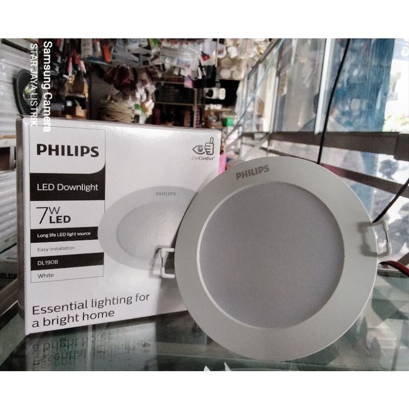 Jual Downlight LED Inbow NEW Philips Eridani 7 W diameter lubang plafon ...