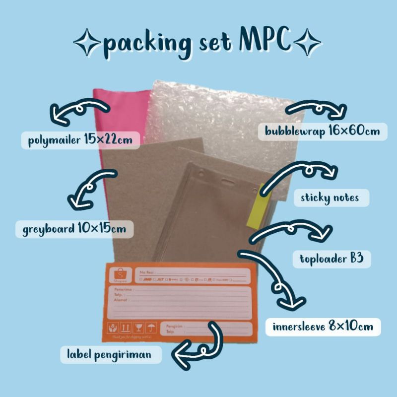 Jual Bahan Packing Photocard/MPC Set [BACA DESKRIPSI] | Shopee Indonesia