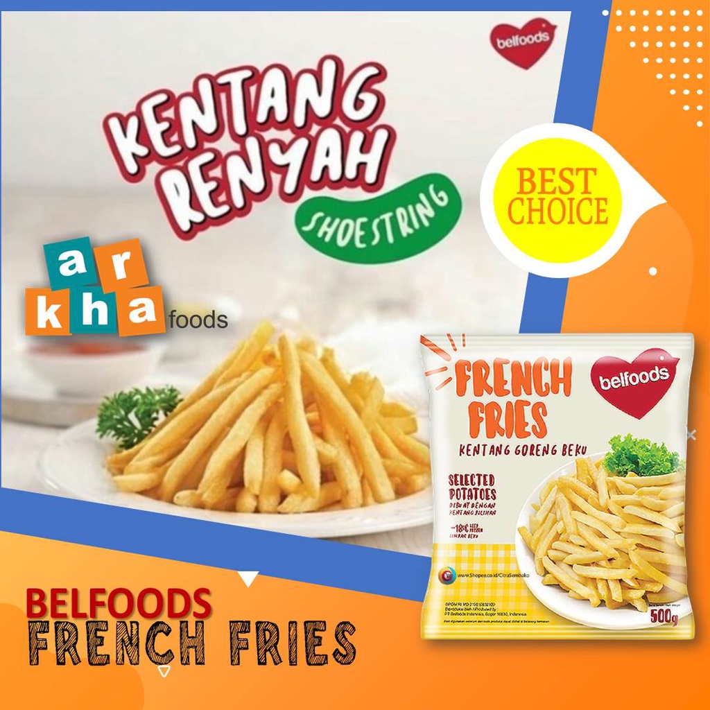 Jual BELFOODS Favorite Kentang Goreng | French Fries Shoestring 200gr ...
