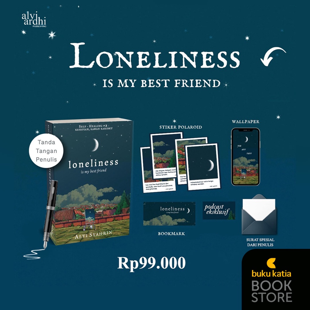 Jual Buku LONELINESS IS MY BEST FRIEND - ALVI SYAHRIN | Shopee Indonesia