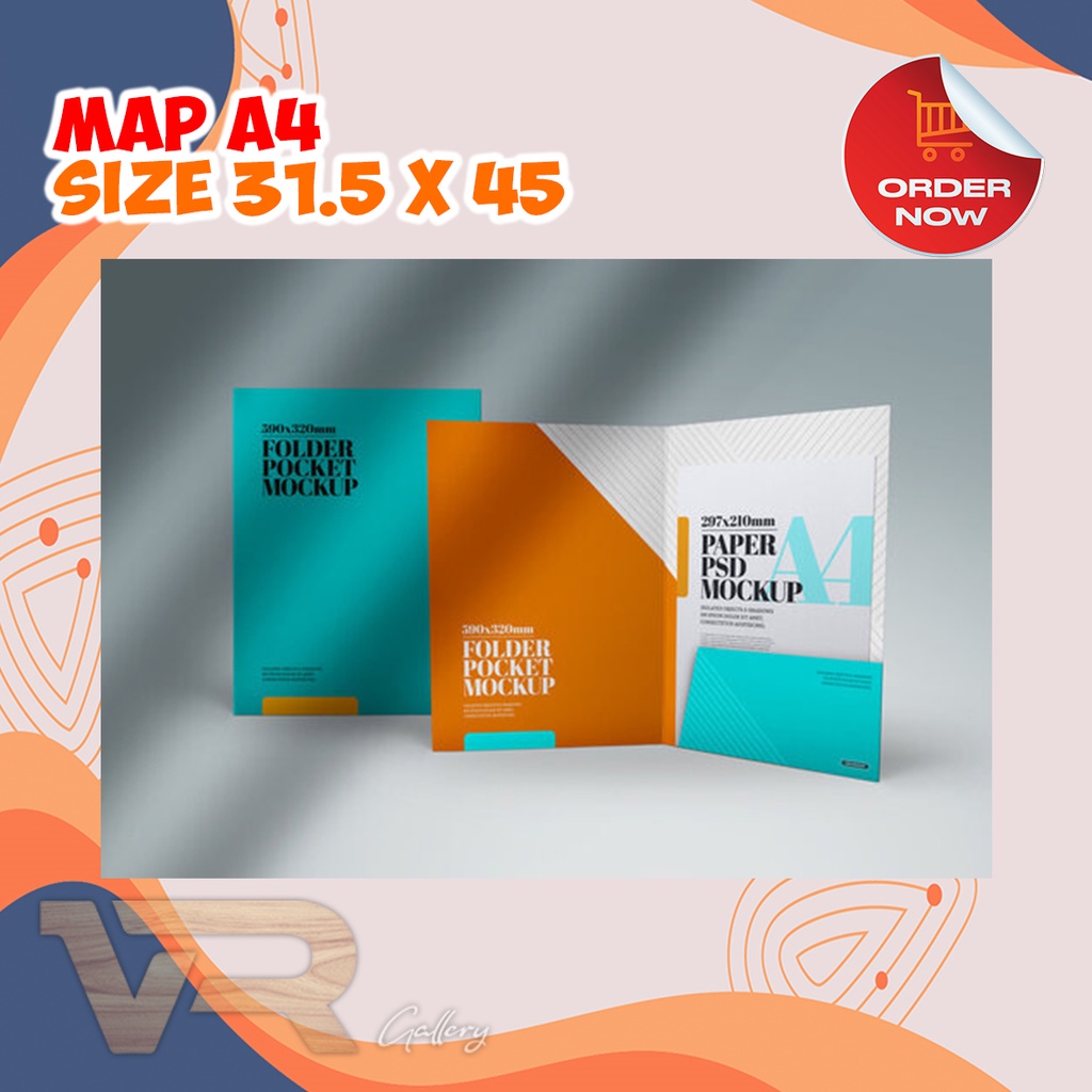 Jual Cetak Map Folder F4 / Map Sekolah / Kantor / Map Kupingan Custom | Shopee Indonesia