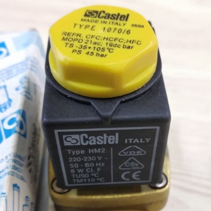 Jual Solenoid Valve Castel Flare 5/8" inch Refrigerant | Shopee Indonesia