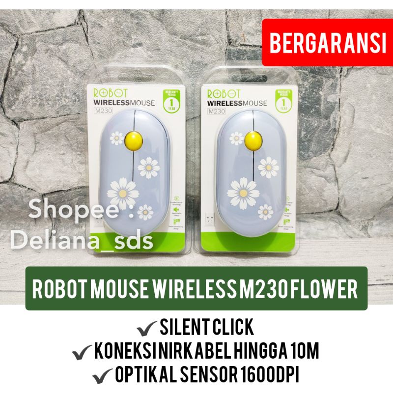 Jual Robot Mouse Wireless M230 Garansi Resmi 1 Tahun Mouse Wireless ...