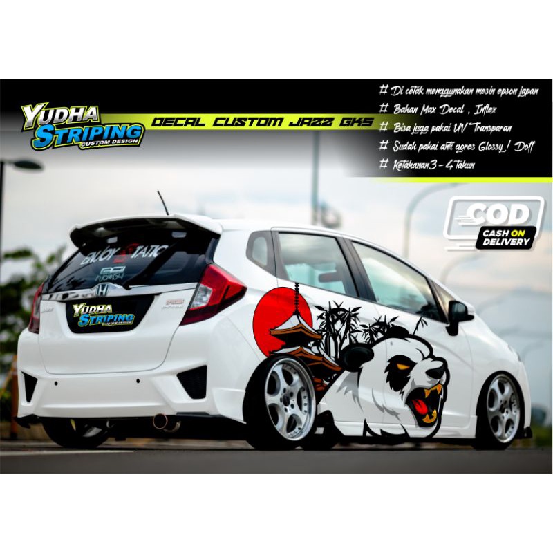 Jual STICKER DECAL HONDA JAZZ, BRIO, MOBILIO, VIOS, YARIS, CAYLA, DLL ...