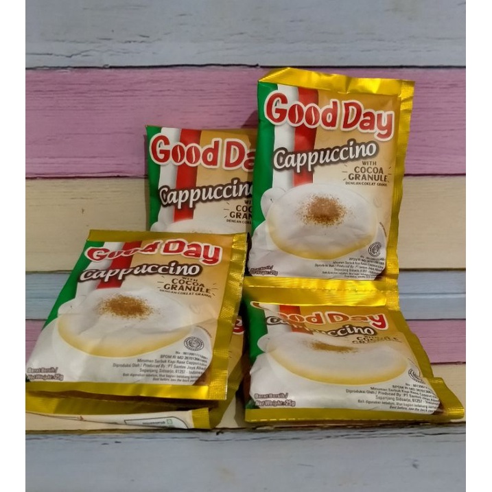 Jual Good Day Cappuccino with Cocoa Granule 25 gr x 10 sachet (1 Renceng) | Shopee Indonesia