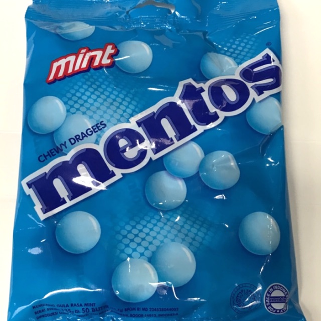 Jual PERMEN MENTOS MINT 135gr 135 gr 1 bungkus isi 50 pcs butir - chewy ...