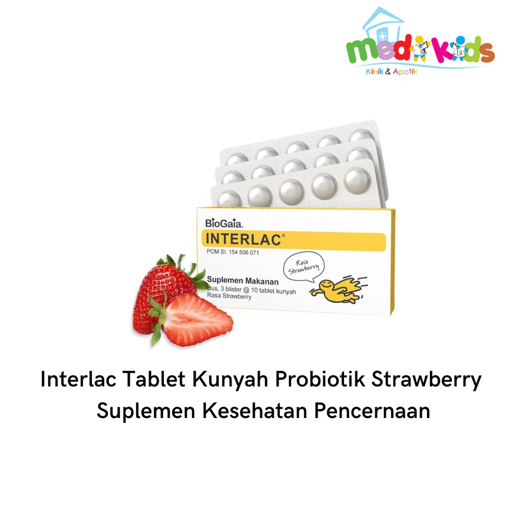 Jual Interlac Tablet Kunyah Chew Probiotik Probiotic Anak (per tablet ...