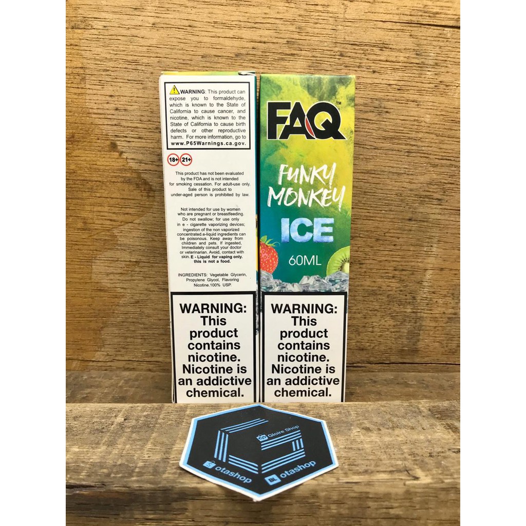 Jual EJM Faq Funky Monkey Ice Strawberry Kiwi Banana Ice 60ml 3mg ...
