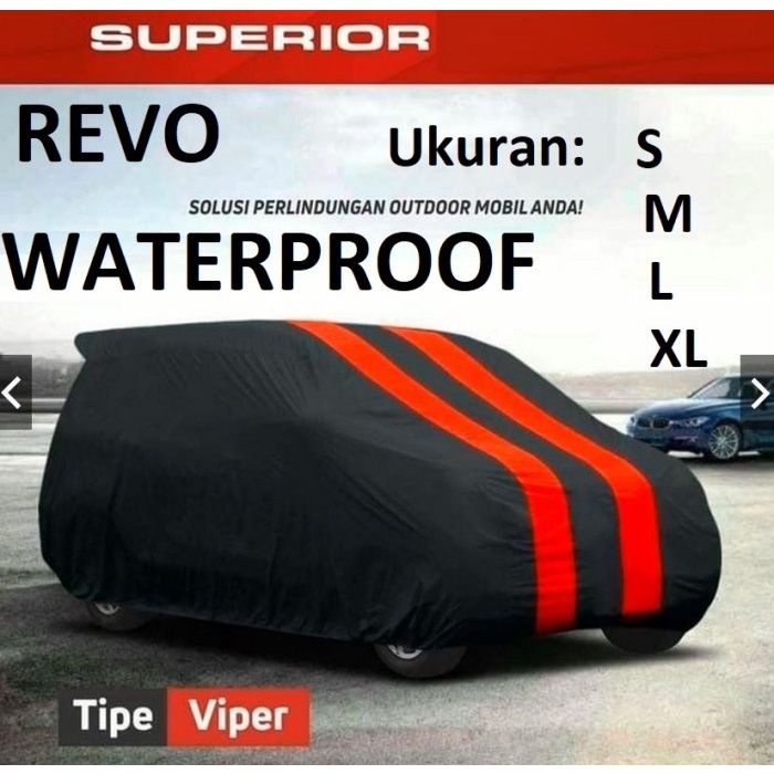 Jual Body Cover Sarung Mobil Merah Hitam All new Ertiga Rush Xpander ...