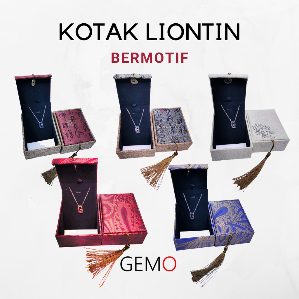 Jual Kotak Liontin Motif Tersedia Berbagai Warna Box Kalung Tempat ...