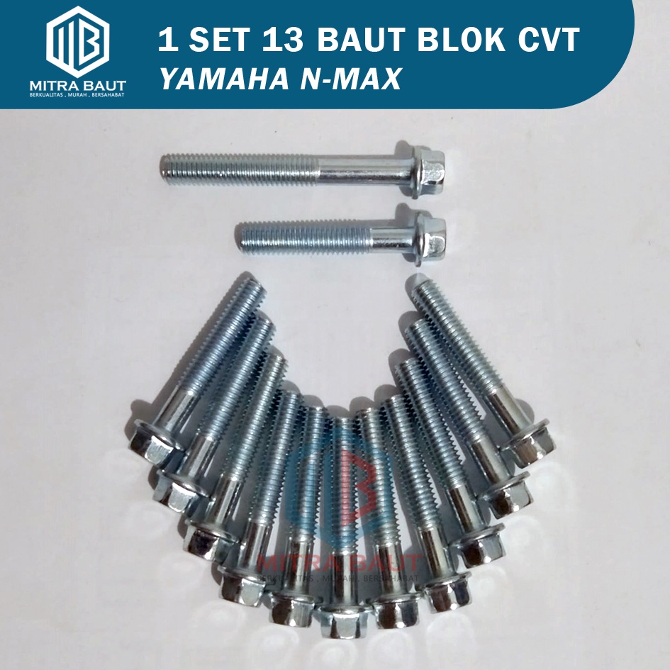 Jual Baut Blok CVT Nmax /1 Set 13 Baut Blok CVT Yamaha NMAX | Shopee ...