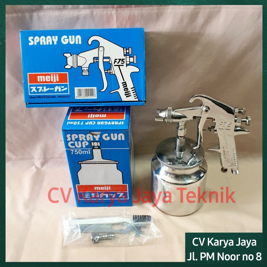 Jual Air Spray Gun Meiji Tabung Bawah F75 / Alat Semprot Cat / Sped ...