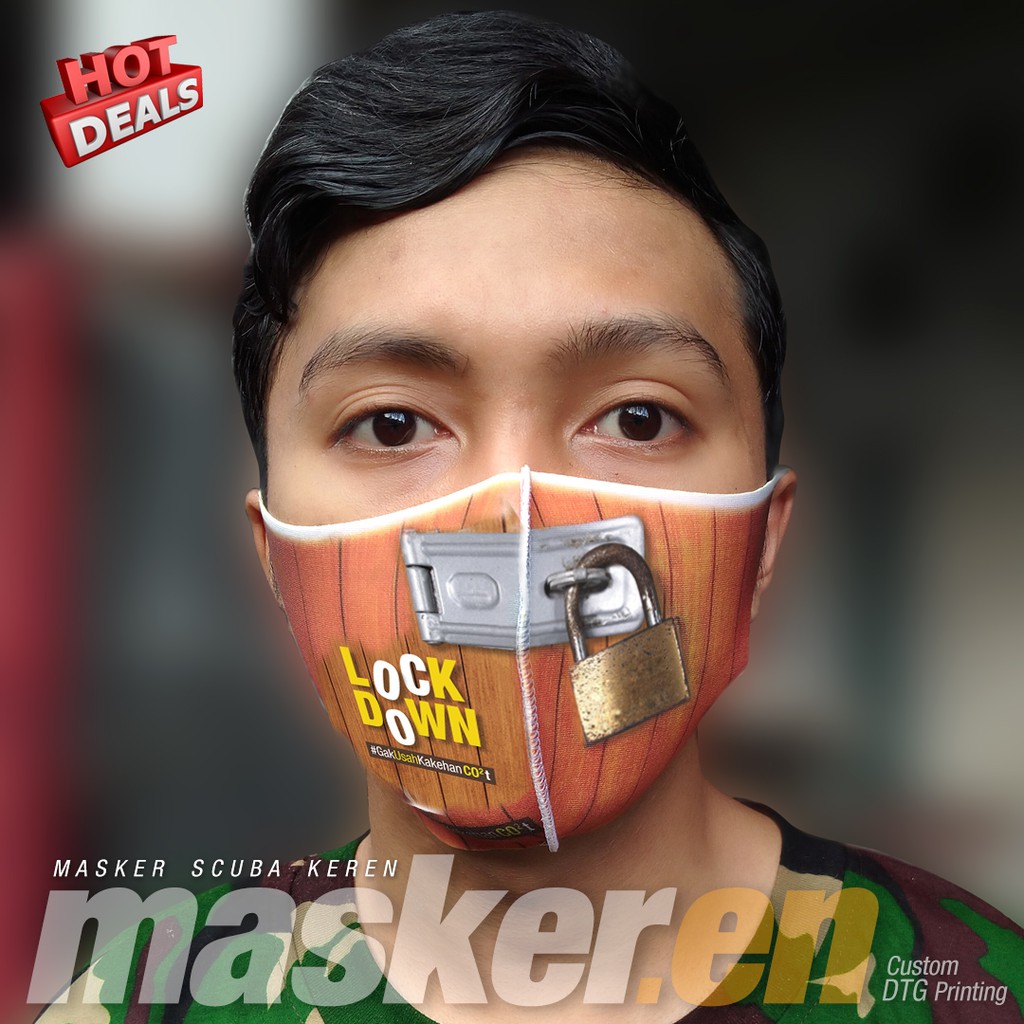 Jual MASKER LUCU KEREN SCUBA KOREAN STYLE CUSTOM LOCK DOWN | Shopee ...