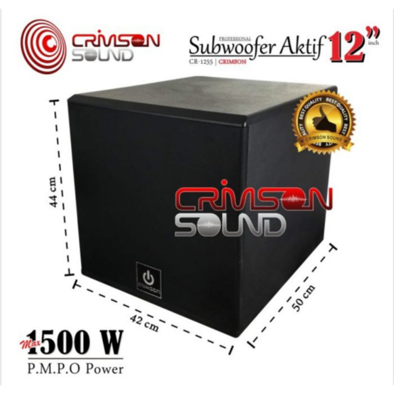 Jual Subwoofer Crimson 12 Inch Aktif Cr 1255 Shopee Indonesia