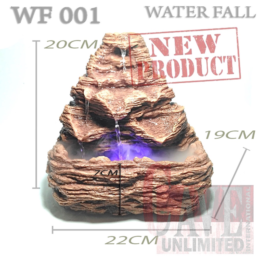 Jual WF001 WATERFALL HIASAN AIR TERJUN AKUARIUM TERRARIUM PALUDARIUM ...
