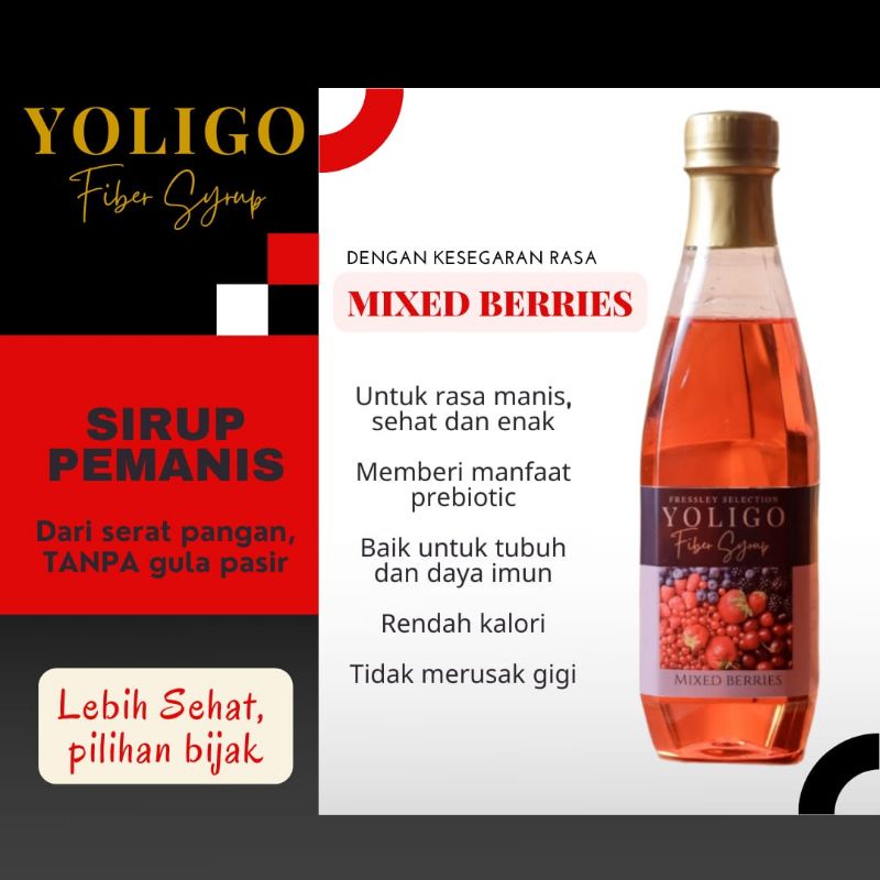 Jual Yoligo Fiber Syrup - MIXED BERRIES 600g | Shopee Indonesia