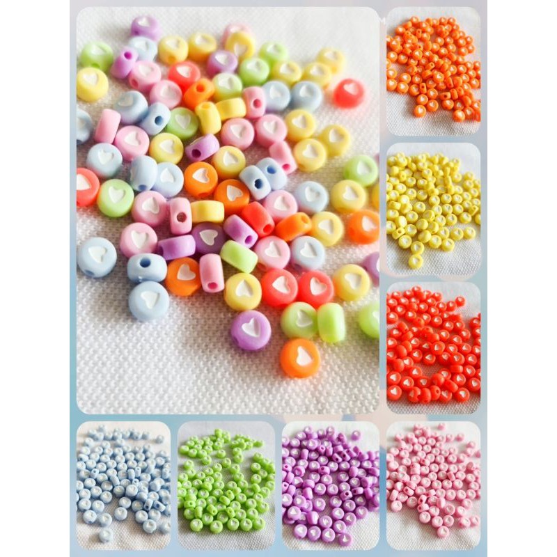 Jual MANIK MANIK ACRYLIC LOVE CANDY COLOR | Shopee Indonesia