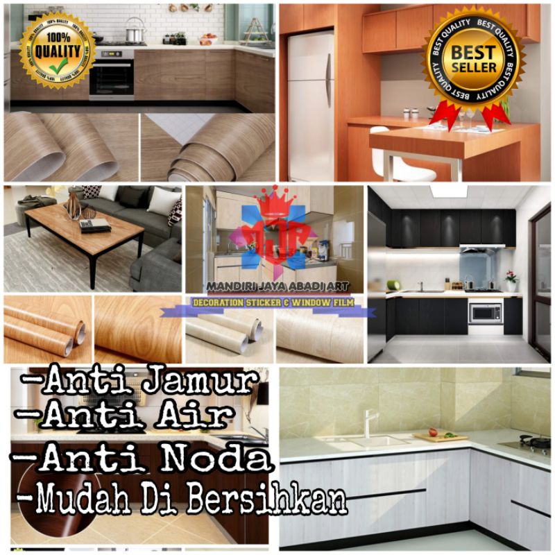 Jual Stiker/Sticker serat kayu untuk kaca, Dinding,Meja,Lemari, Kulkas ...