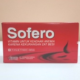 Jual Sofero Vitamin Zat Besi untuk Kesehatan Ibu Hamil 1 Box isi 10 ...