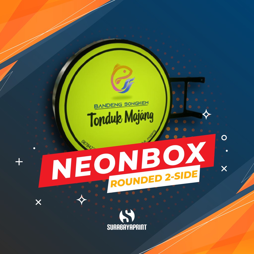 Jual NEON BOX 2 SISI (BUNDAR) DIAMETER 60cm | Shopee Indonesia