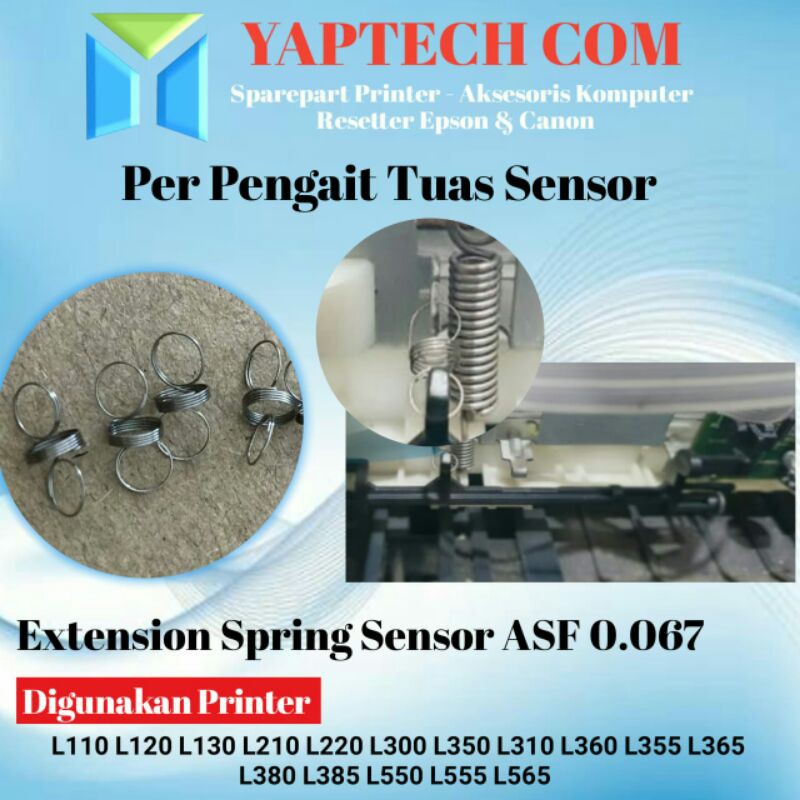 Jual Extension Spring 0.067 Per pengait yang tuas sensor Kertas Epson ...