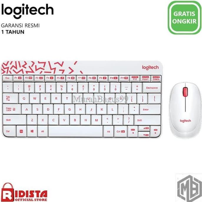 Jual Logitech Wireless Combo Keyboard + Mouse Mk240-Hitam-L056 - Putih - Putih Viniastore ...