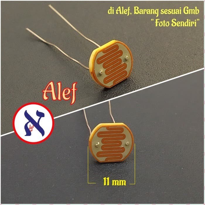 Jual 5Pcs LDR 11 mm light dependent resistor photo resistor sensor ...