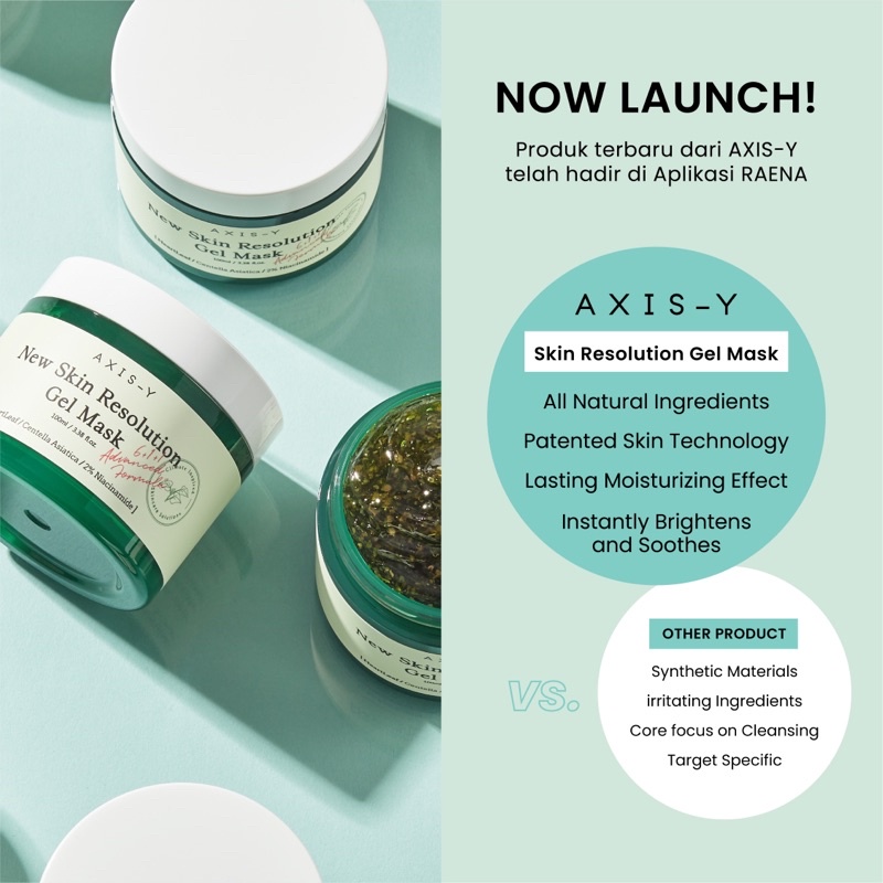 Jual AXIS-Y New Skin Resolution Gel Mask (100ml) | Shopee Indonesia
