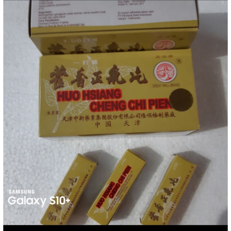 Jual HUO HSIANG CHENG CHI PIEN 12botol OBAT KEMBUNG MUAL MUNTAH ...