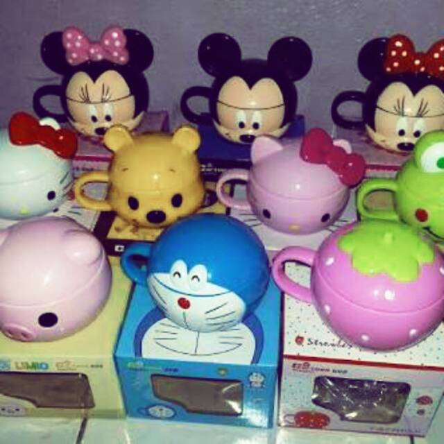 Jual Mug karakter lucu n unyu ada berbagai karakter doraemon, hello ...