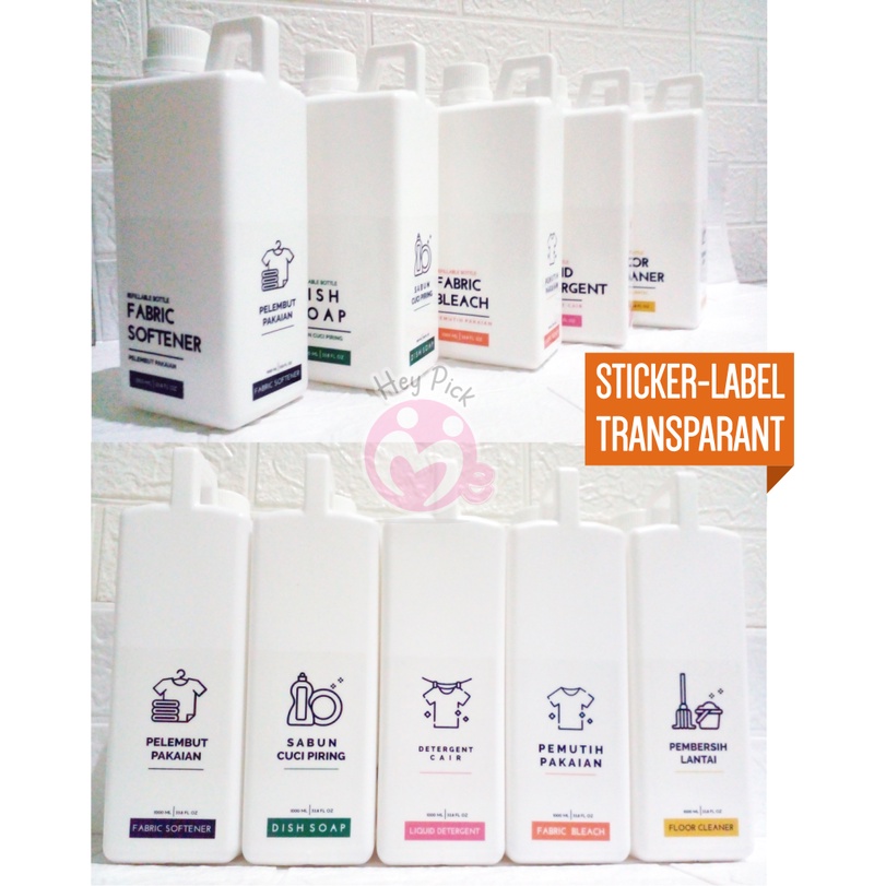 Jual Jerigen Laundry 1 liter - BOTOL DETERGENT AESTHETIC LAUNDRY BOTTLE ...