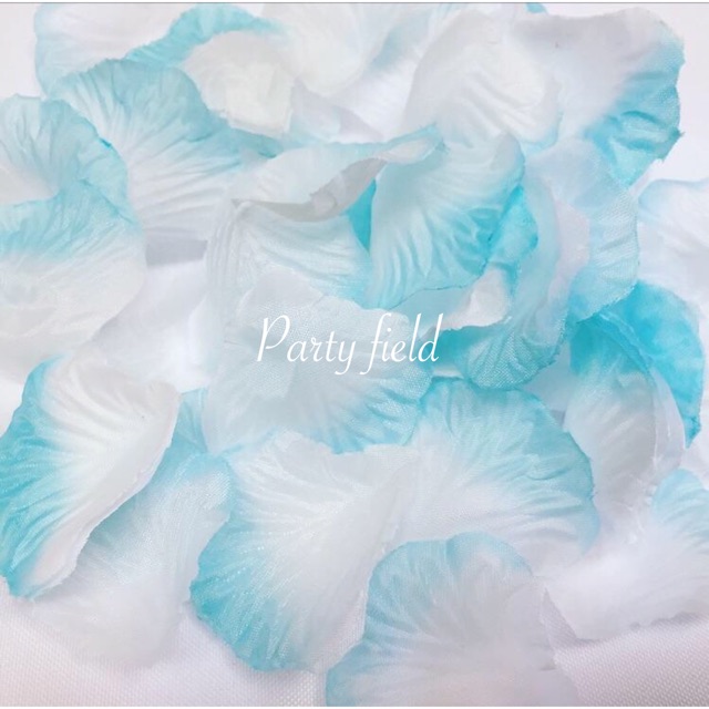 Jual Kelopak bunga gradasi biru putih / blue white rose petals ...