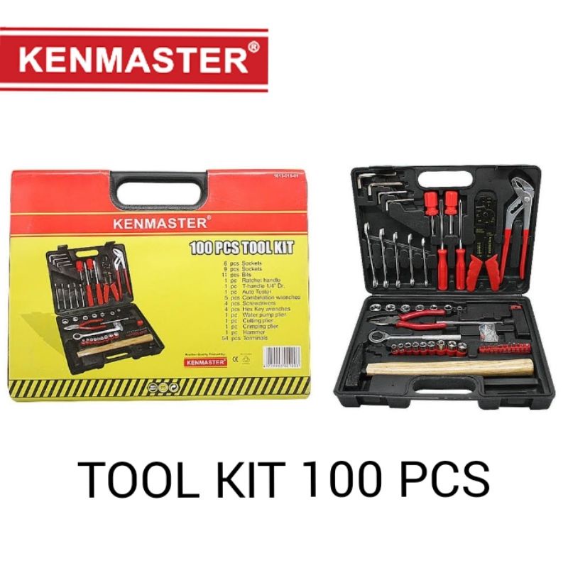 Jual KENMASTER TOOL KIT 100 PCS / ALAT PERKAKAS N2 KENMASTER / SOCKET ...