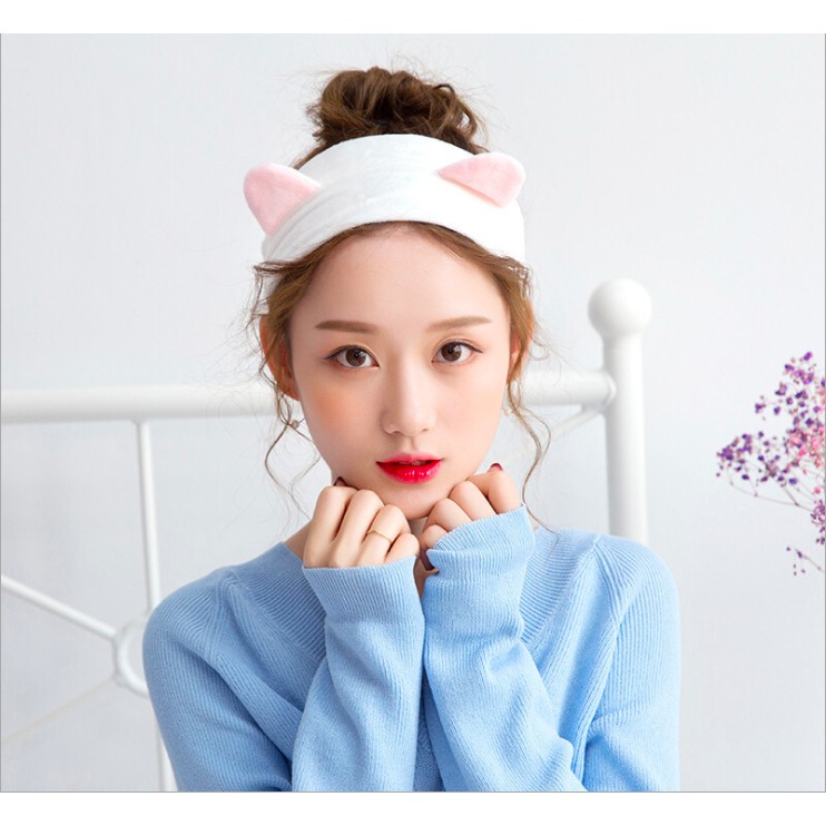 Jual Bandana Masker / Bando Mandi Facial Headband Hairband Korea Model ...