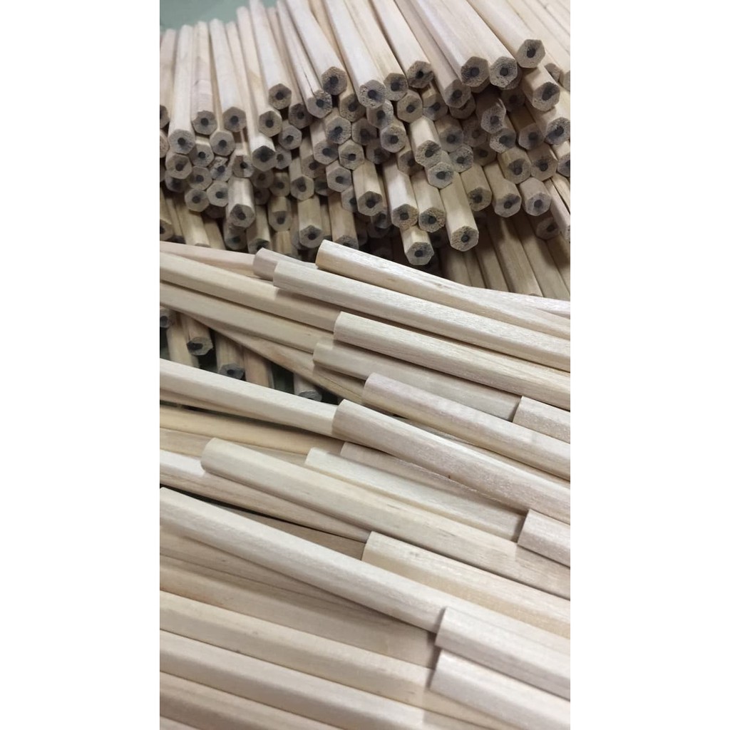 Jual Pensil Kayu POLOS + Logo tulisan 8,5 CM | Shopee Indonesia