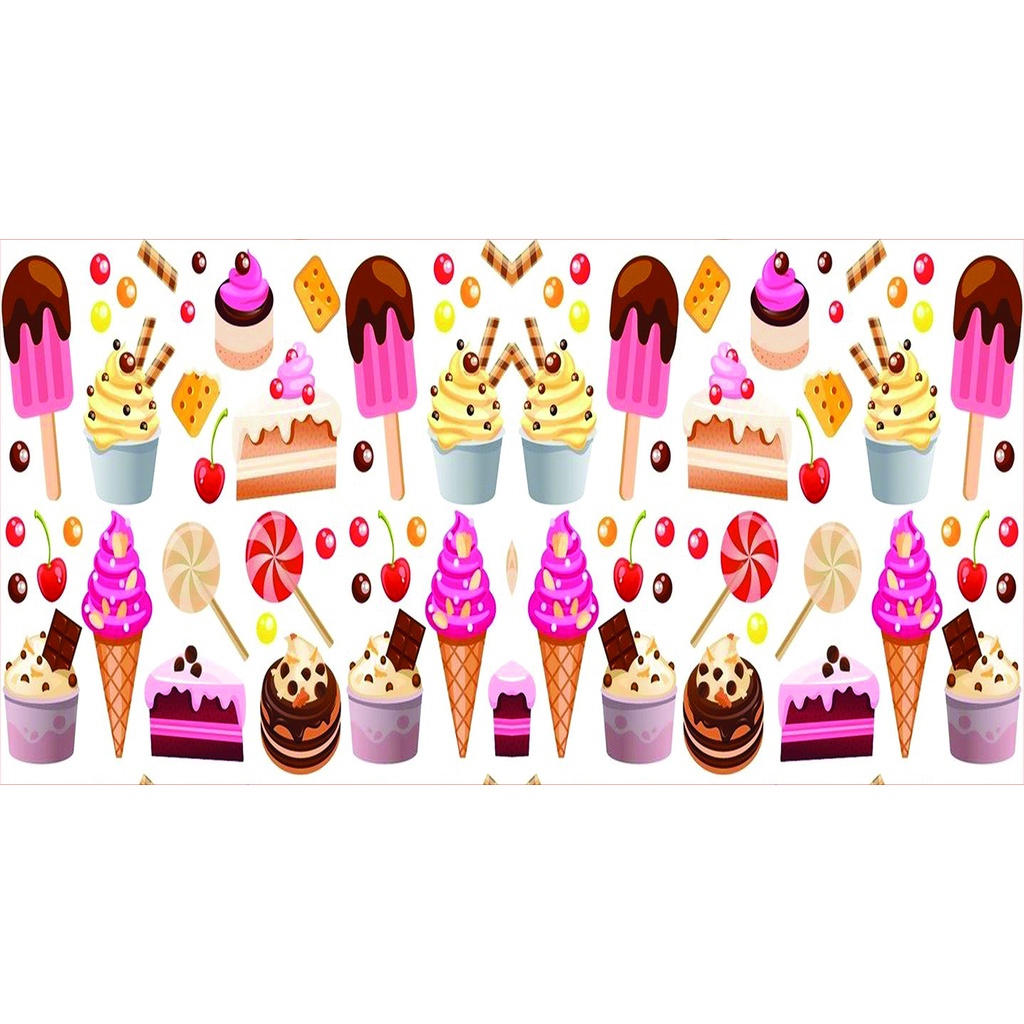 Jual stiker freezer motif Ice cReam ( geser gambar) | Shopee Indonesia