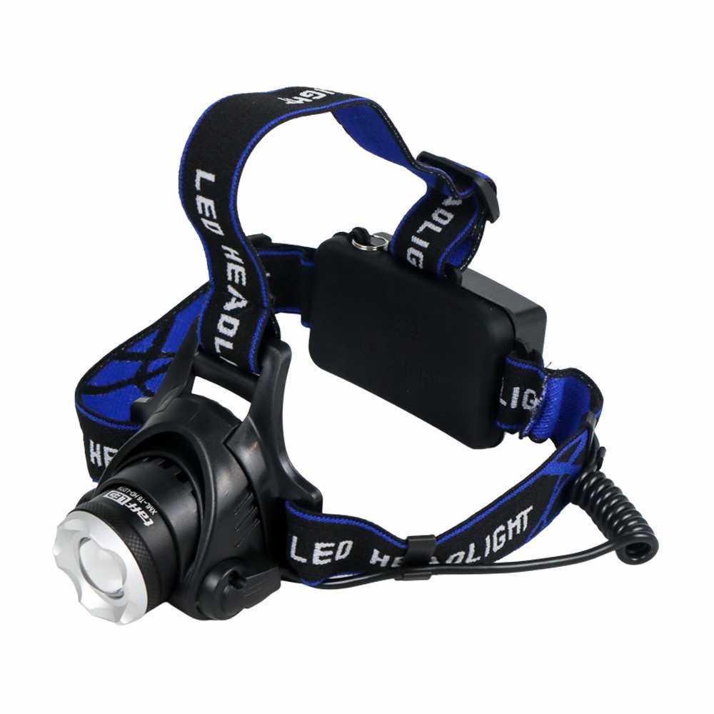 Jual Lampu Senter Kepala Headlamp High Power 1 LED Cree XML-T6 Cahaya ...