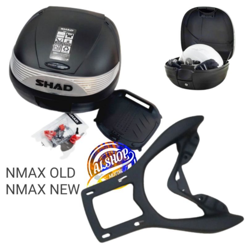 Jual PAKETAN BOX SHAD SH29 DAN BREKET BRACKET BOX MOTOR NMAX OLD / NMAX ...