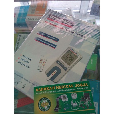 Jual Alat Check Hb ( Hemoglobin ) merk QuikCheck | Shopee Indonesia
