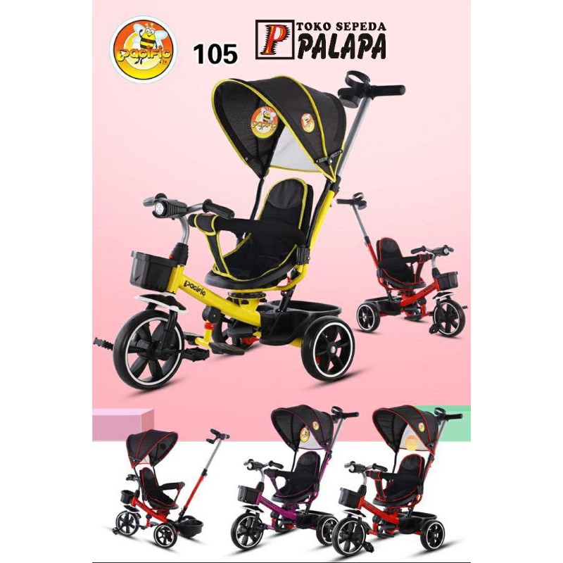 Jual SEPEDA ANAK RODA TIGA 3 PACIFIC 105 TRICYCLE BABY STROLLER ...