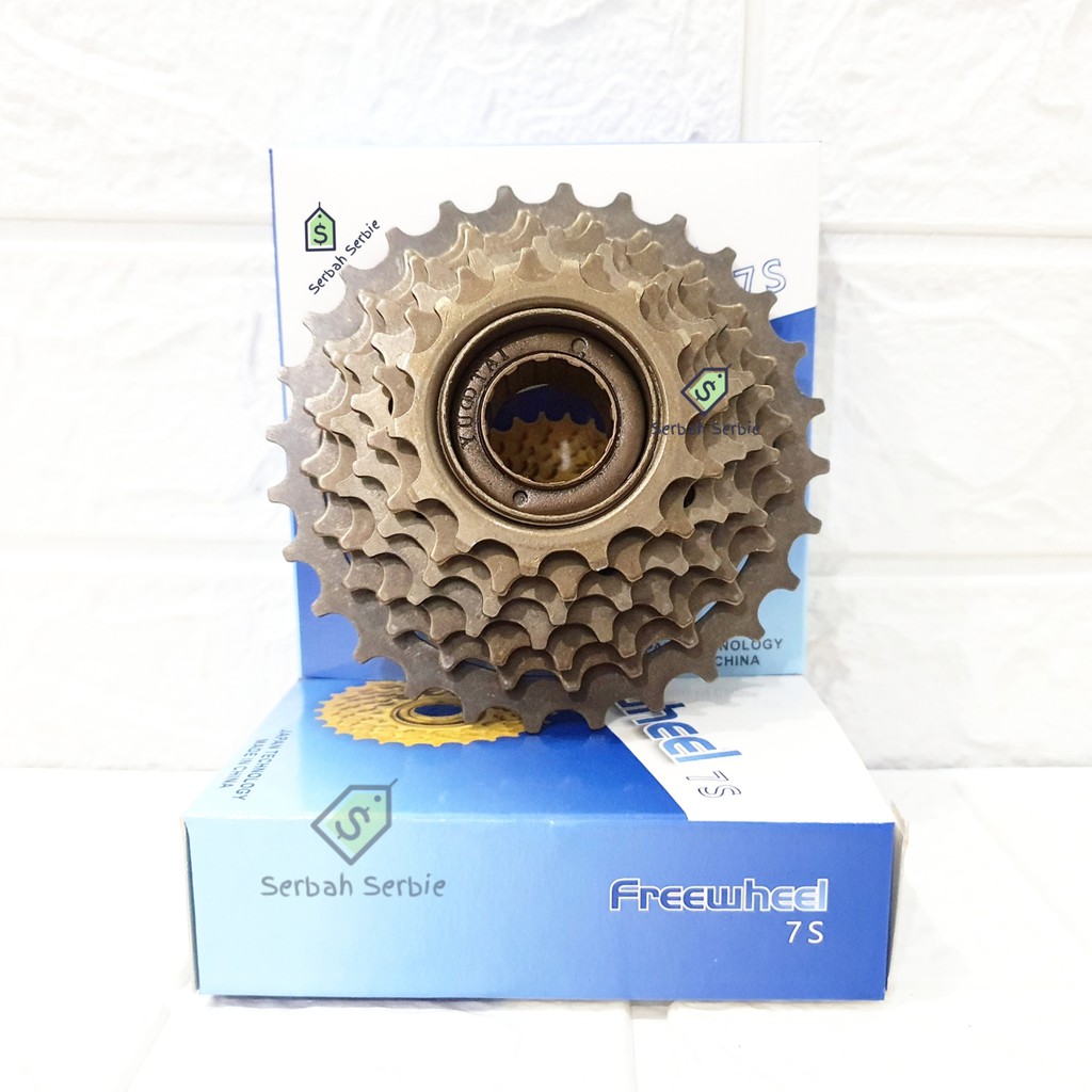 Jual FREEWHEEL 7 SUSUN MULTI SPEED GEAR GIR BELAKANG MULTIPLE DRAT ULIR ...