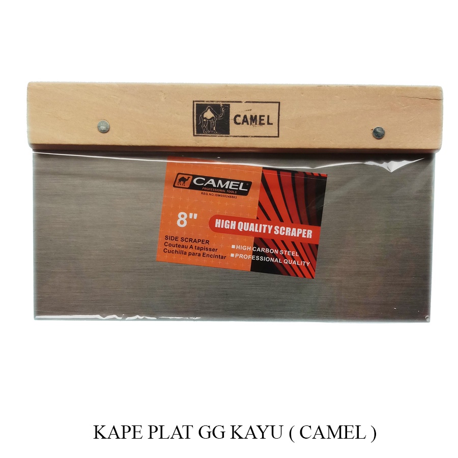 Jual Kape - Skrap - Pisau Dempul PLAT Camel Gagang Kayu 8 ". | Shopee ...