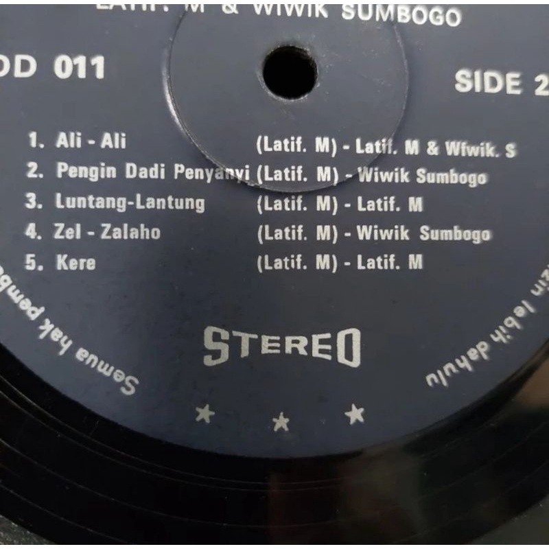 Jual Vinyl Piringan Hitam 12" Roseta, Latif dan Wiwik Sumbogo Lagu Jawa ...