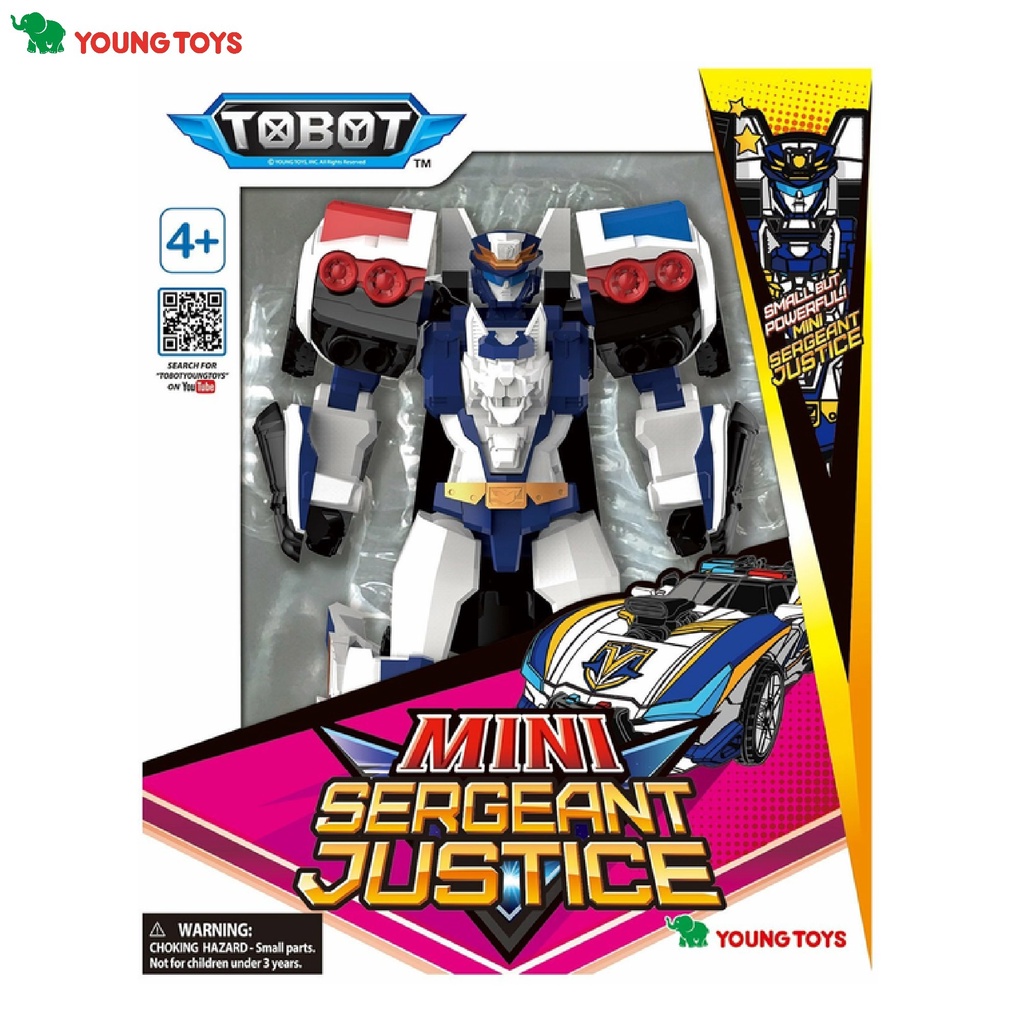 Jual TOBOT Galaxy Detectives Mini Sergeant Justice Robot Figure ...