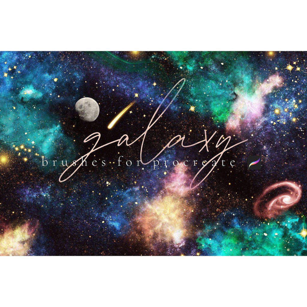 Jual Procreate Brush - Galaxy Brushes for Procreate with Color Palette ...