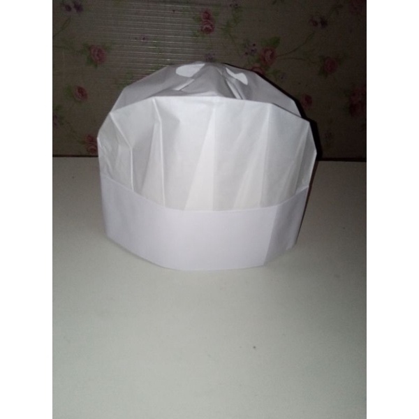 Jual paper chef hat oval 20cm 10 pcs topi koki kertas oval | Shopee ...