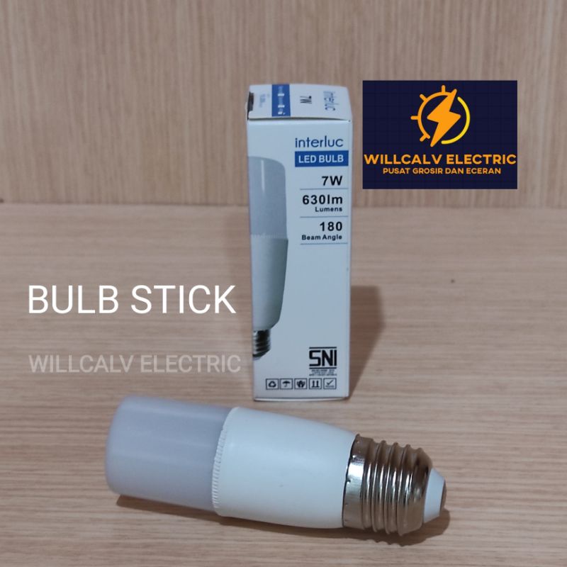 Jual INTERLUC LAMPU LED STICK 7W 7 WATT / LAMPU BULB LED STICK INTERLUC 7W 7 WATT E27 | Shopee ...