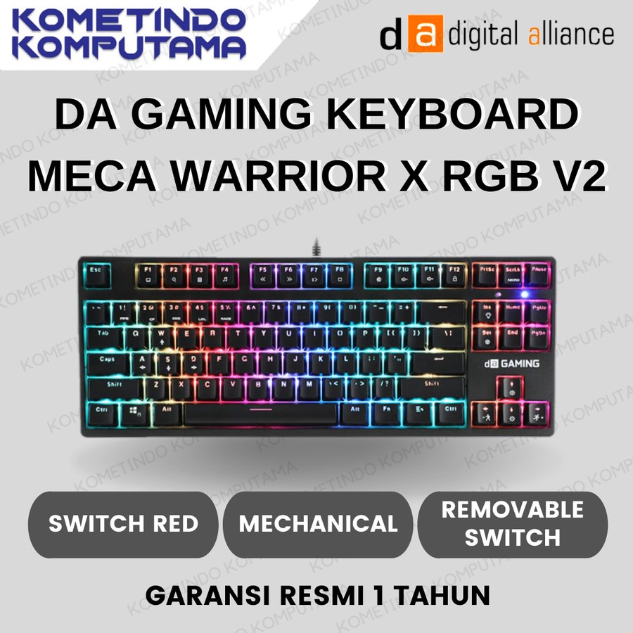 Jual Meca Warrior X RGB - Switch Red Digital Alliance Keyboard Gaming ...